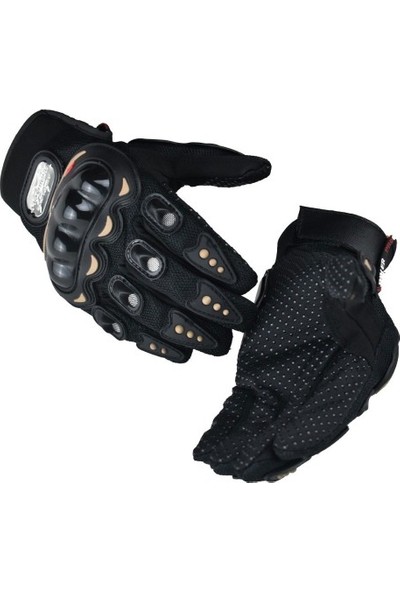 Porbiker Motosiklet Eldiveni 4 Mevsim Korumalı L Siyah