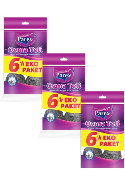 Parex Ovma Teli 6'lı x 3 Paket 18 Adet