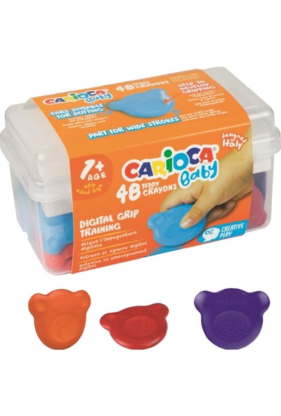 Carioca 42958 Teddy Baby Crayons 48'li Carioca 42958 Teddy Baby Crayons 48'li