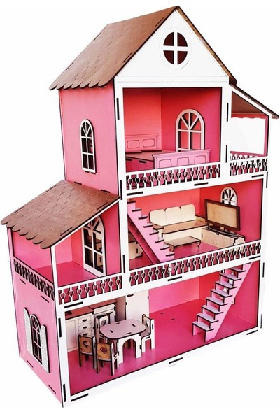 Woody Life Ahşap Oyuncak Ev