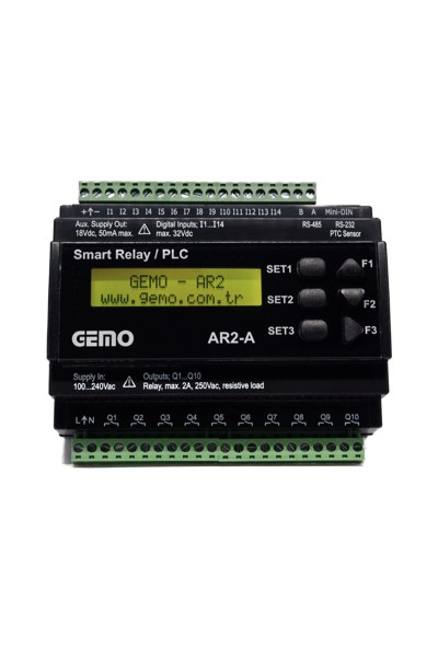 Gemo Saat + Röle AR2-A-24VDC-8D-RTC