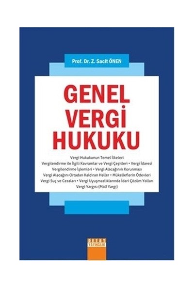 Genel Vergi Hukuku - Z. Sacit Önen