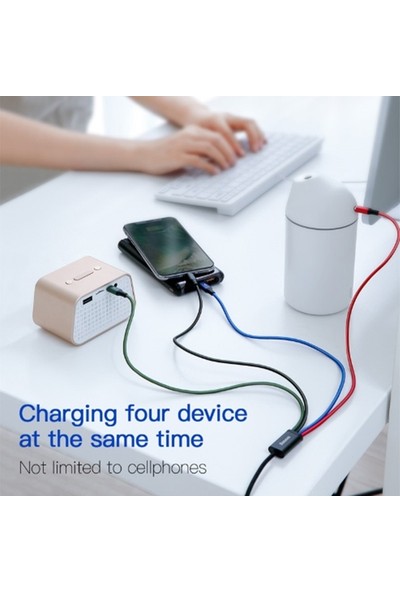 Baseus 4in1 Hızlı Şarj Usb Kablo Ca1T4-C01