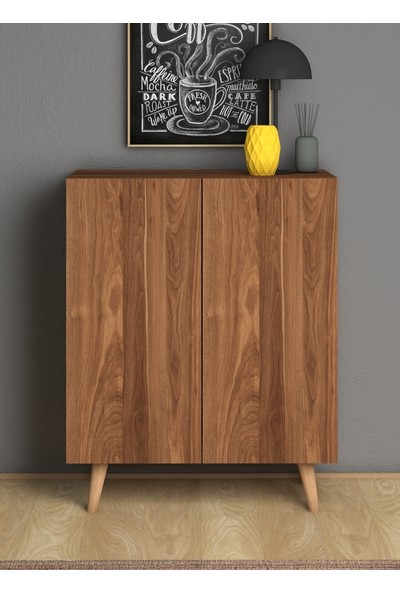 Monte Sehpaluce Ayakkabılık Midi Ceviz