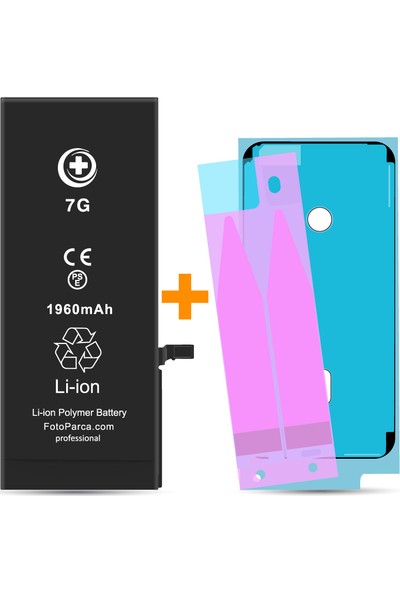 FP Pro Apple iPhone 7 Batarya (1960 mAh) + Pil ve Sıvı Bandı FP Pro Apple iPhone 7 Batarya (1960 mAh) + Pil ve Sıvı Bandı