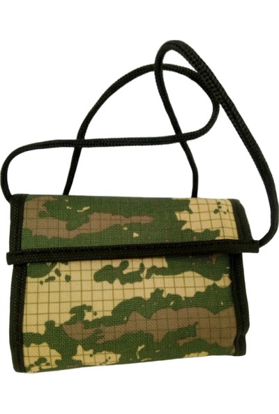 Sağlam Asker Cüzdanı Ipli Boyunluk Cüzdanı