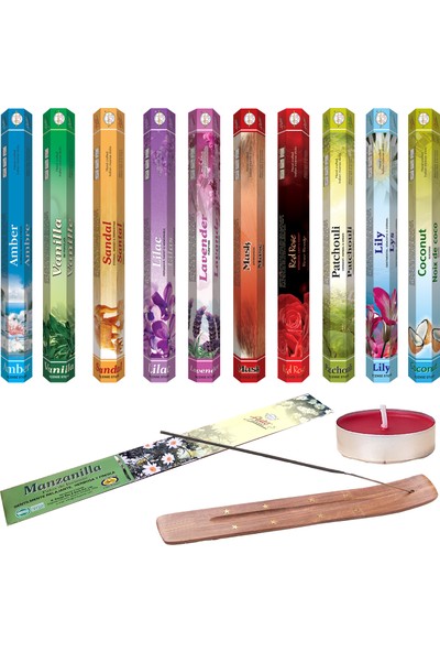 Flute Aura Tütsü Kayığı ve Kokulu Tealight Mum 1 Adet Flute Aura Tütsü Kayığı ve Kokulu Tealight Mum 1 Adet