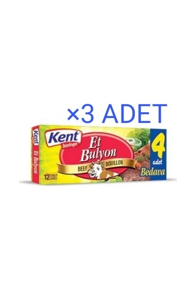 Kent Et Bulyon 120 gr 12 Tablet 3 Adet Kent Et Bulyon 120 gr 12 Tablet 3 Adet