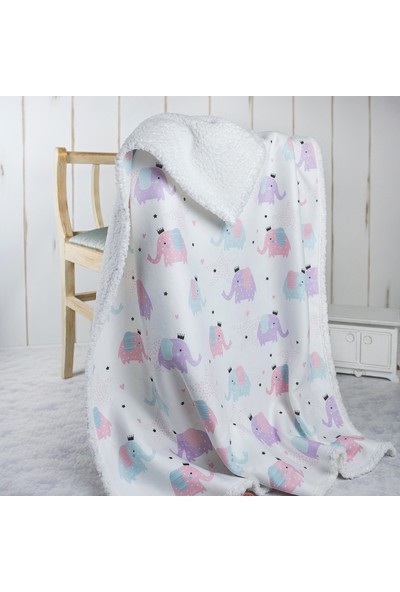 Hamur Fluffy Bebek Battaniyesi Elephant