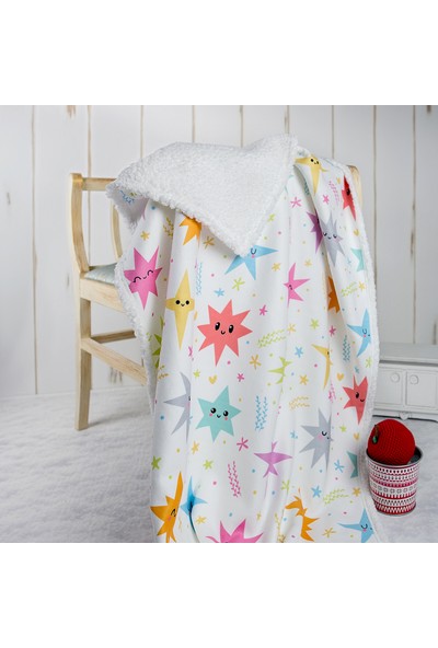 Hamur Fluffy Bebek Battaniyesi Colorful