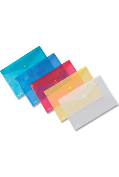 Südor Şeffaf Renkli Zarf Dosya 5'li Südor Şeffaf Renkli Zarf Dosya 5'li