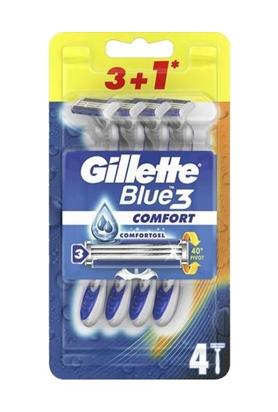 Gillette Blue3 Comfort 3+1 Tıraş Bıçağı Gillette Blue3 Comfort 3+1 Tıraş Bıçağı