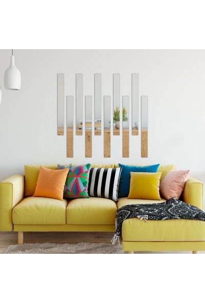 Dez Akrilik Parçalı Dekoratif Duvar Aynası