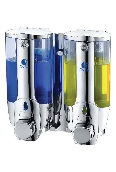 Xinda Sıvı Sabun ve Şampuan Dispenseri 2' Li Krom 380 ml ZYQ138SK Xinda Sıvı Sabun ve Şampuan Dispenseri 2' Li Krom 380 ml ZYQ138SK