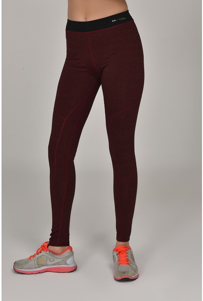 Bilcee Bordo Toparlayıcı Kadın Sporcu Tayt Aw-6572