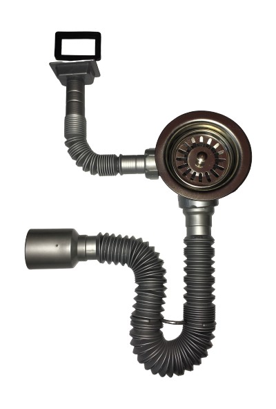 Donau Çöpmak Damlalıktan Taşmalı Körüklü Evye Sifonu Dik