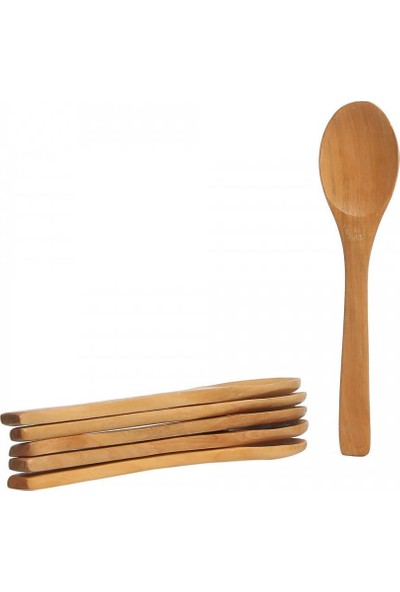 Tuğra Bambu Çay Kaşığı 6'lı 13 cm
