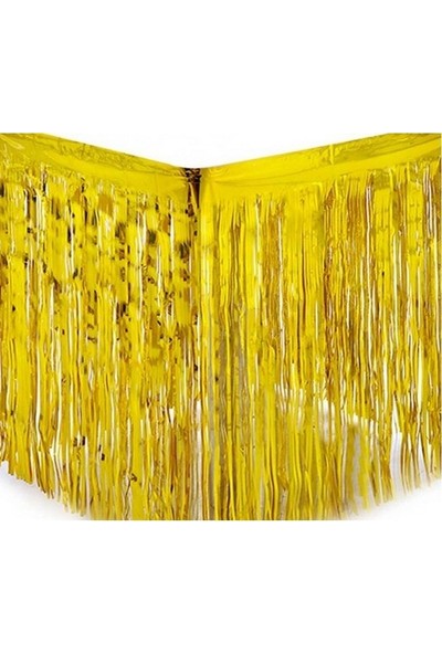 Datapos Metalize Gold Altın Püsküllü Masa Kenarı Eteği Datapos Metalize Gold Altın Püsküllü Masa Kenarı Eteği