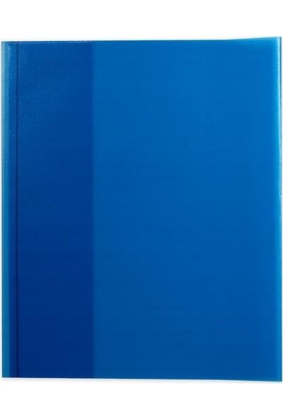 U4 Hazır Defter Kabı Şefaf Mavi 10'lu