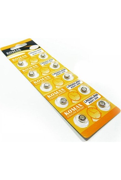 Komax AG4/LR626 Pil 10'lu Kart