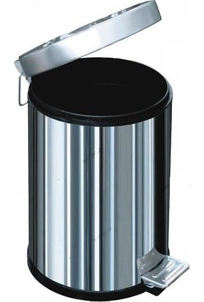 Arı Metal 1003 Pedallı Çöp Kovası 12 lt Paslanmaz Çelik