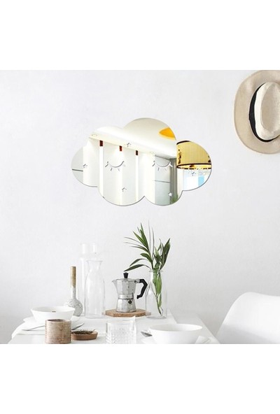 Dez Çocuk Odası Duvar Dekorasyon Aynası Bulut