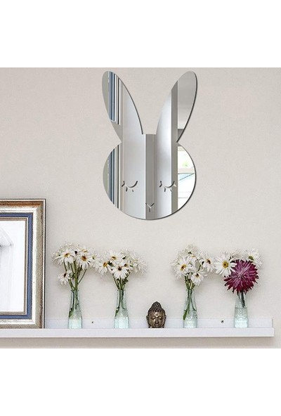 Dez Çocuk Odası Dekoratif Ayna Tavşan