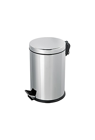 Flosoft FT607 Paslanmaz Çelik Pedallı Çöp Kovası 8 Lt