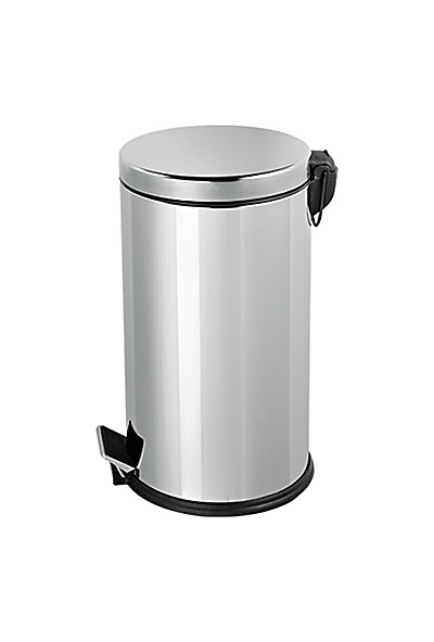 Flosoft FT608 Paslanmaz Çelik Pedallı Çöp Kovası 12 Lt