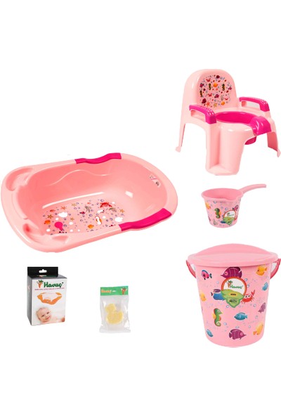 Havuç Bebek Banyo Küvet Seti 6'lı