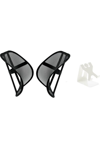 Kaktüskedi 2 Adet Koltuk Sandalye Bel Yastığı Telefon Standı