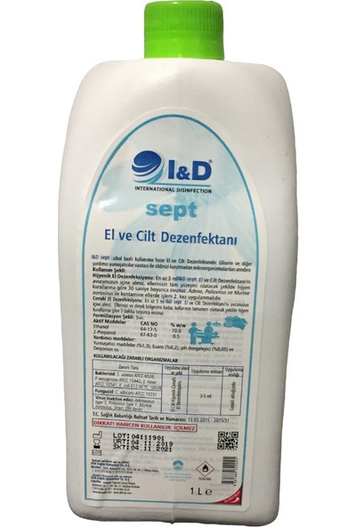 I&D El ve Cilt Dezenfektanı