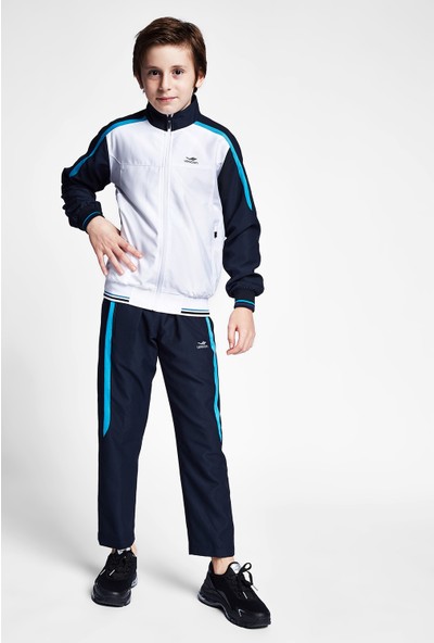 Lescon Beyaz Koyu Lacivert Çocuk Eşofman Takımı 20B-3043