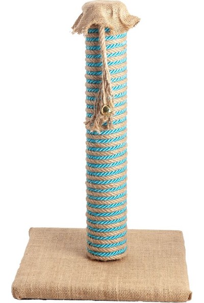 By Pet Deluxe Çift Renk Kedi Tırmalama Tahtası Zilli 50 cm - Turkuaz By Pet Deluxe Çift Renk Kedi Tırmalama Tahtası Zilli 50 cm - Turkuaz