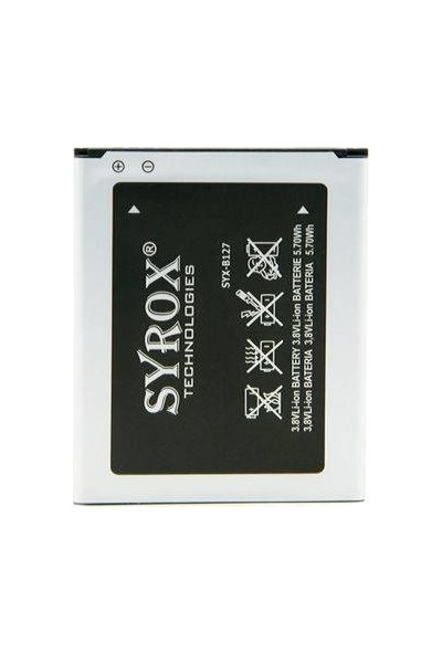 Syrox Samsung Galaxy S3 Mini Batarya 1500 mAh - SYX - B127 Syrox Samsung Galaxy S3 Mini Batarya 1500 mAh - SYX - B127