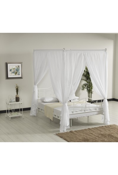 Argimo Prenses Çift Kişilik Başlıklı Metal Karyola 140 x 190 cm Yatak Ölçülü Argimo Prenses Çift Kişilik Başlıklı Metal Karyola 140 x 190 cm Yatak Ölçülü