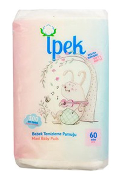 İpek Bebek Temizleme Pamuğu 60 Adet İpek Bebek Temizleme Pamuğu 60 Adet