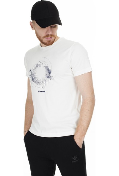 Hummel Zadoc S/S Tee Basklı Beyaz ErkekTişört