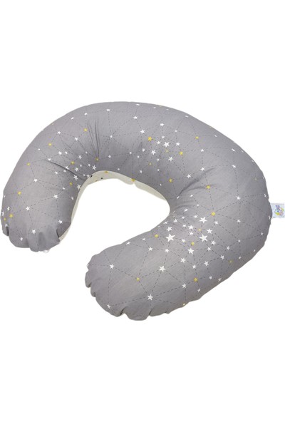 Bebek Atölyesi Gri Galaksi Desenli Emzirme Yastığı Bebek Atölyesi Gri Galaksi Desenli Emzirme Yastığı