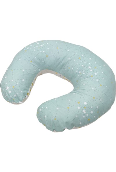 Bebek Atölyesi Yeşil Galaksi Desenli Emzirme Yastığı