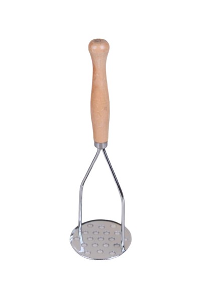 Homekolik Ahşap Saplı Metal Patates Ezici 25 cm Homekolik Ahşap Saplı Metal Patates Ezici 25 cm