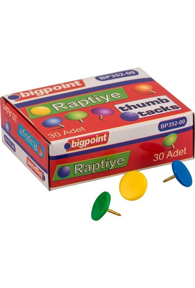 Bigpoint Renkli Raptiye Karışık Renk 10'lu Kutu