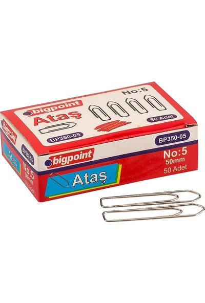 Bigpoint Nikel Ataş No:5 (50mm) 10'lu Kutu Bigpoint Nikel Ataş No:5 (50mm) 10'lu Kutu
