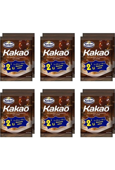 Kenton Kakao 25 gr 2'li Paket 6'lı Kenton Kakao 25 gr 2'li Paket 6'lı