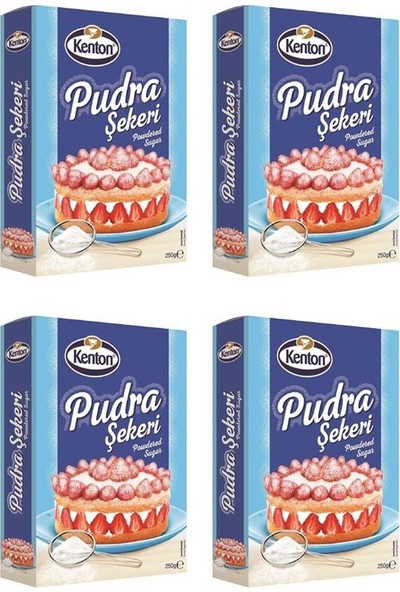 Kenton Pudra Şekeri 250 gr 4'lü Kenton Pudra Şekeri 250 gr 4'lü