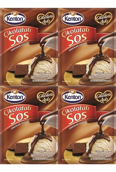 Kenton Sos Çikolata Aşkı Çikolatalı 128 gr 4'lü