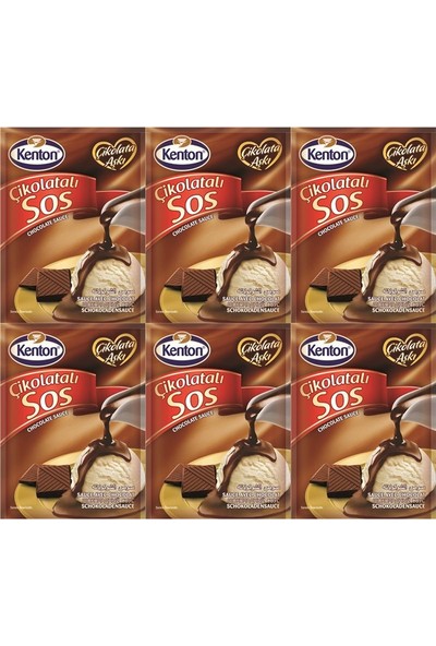 Kenton Sos Çikolata Aşkı Çikolatalı 128 gr 6'lı