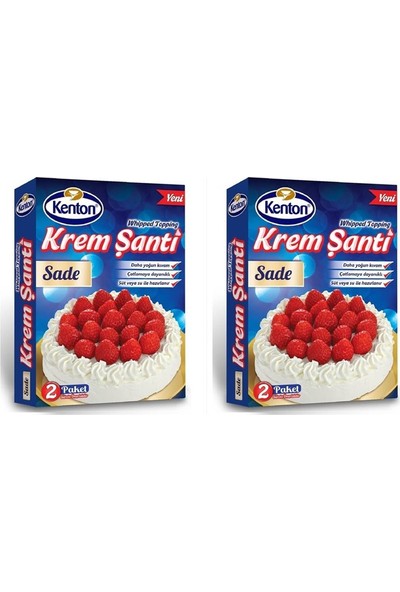 Kenton Krem Şanti Sade 150 gr 2'li Kenton Krem Şanti Sade 150 gr 2'li
