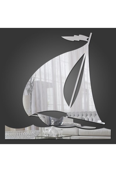 Dez Çocuk Odası Dekoratif Yelkenli Ayna