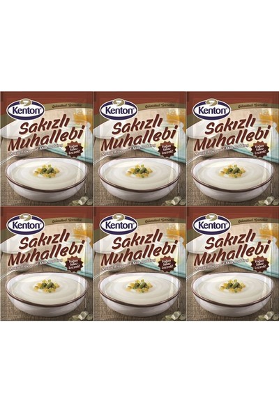 Kenton Geleneksel Lezzetler Muhallebi Sakızlı 150 gr 6'lı